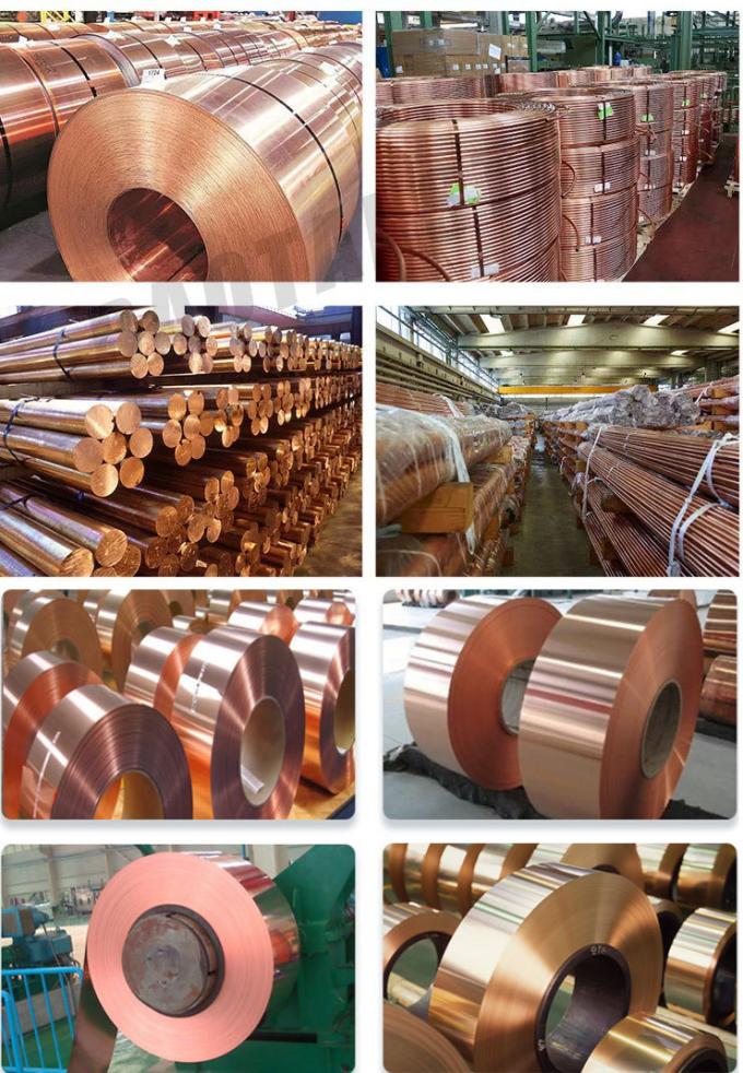 ASTM C1100 Polished Round Copper Alloy Bar 30mm 60mm 100mm